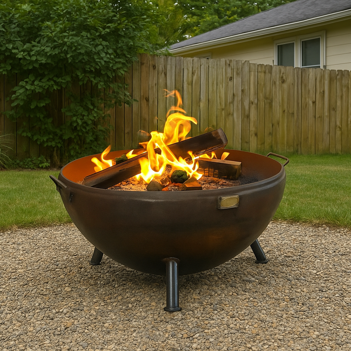 Fire pit 37" Hemisphere – Evergreen Patio