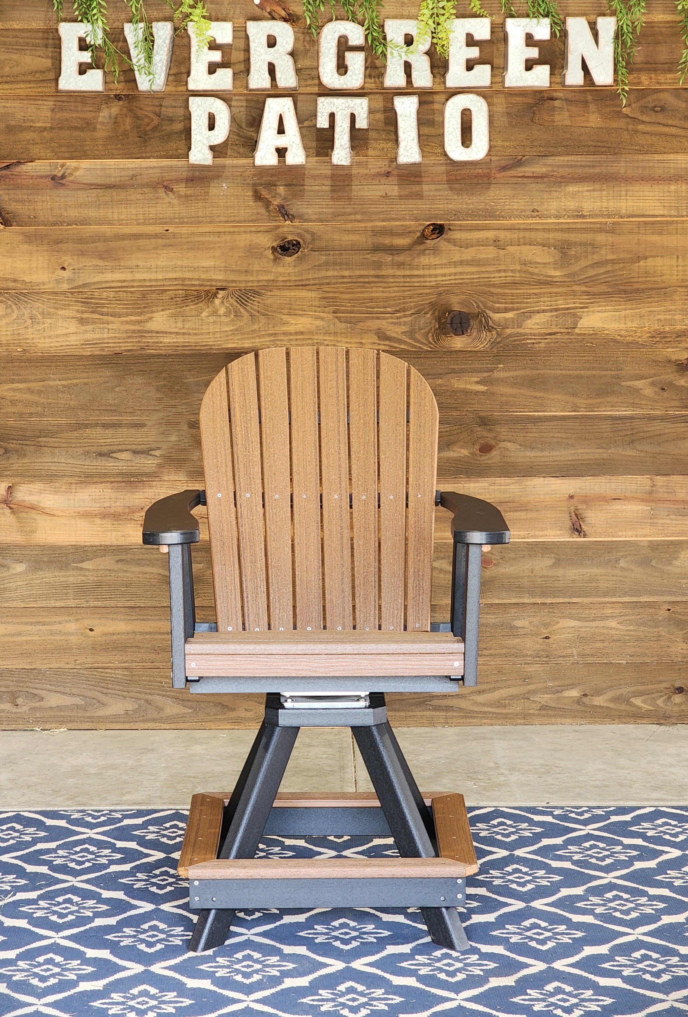 LOCAL Poly Grove - Pub Counter Swivel Chair – Evergreen Patio