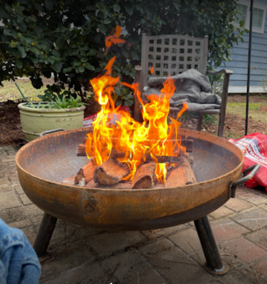 Poly Adirondack Chairs and Fire Pits – Evergreen Patio