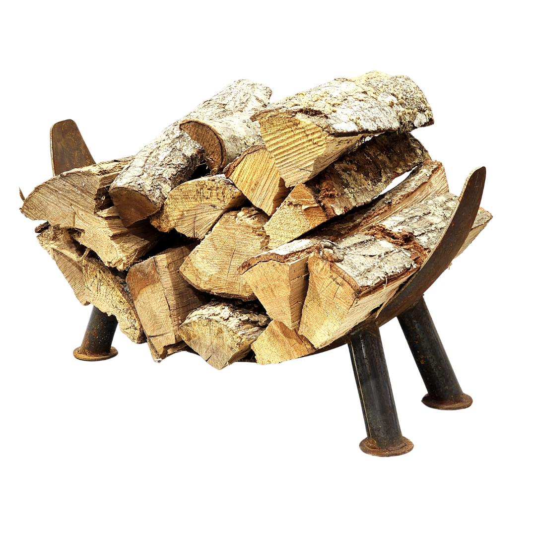 Crescent Fire Wood Holder – Evergreen Patio