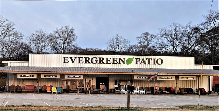 Poly Adirondack Chairs and Fire Pits – Evergreen Patio