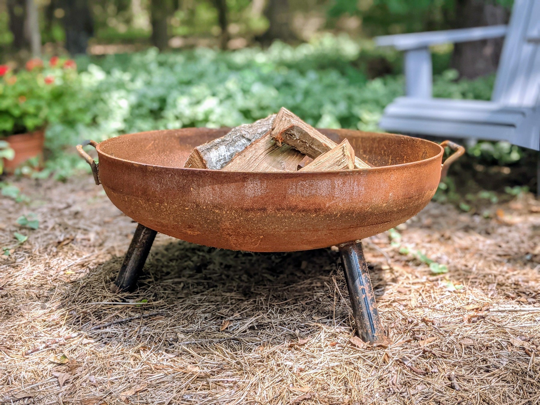 Firepit 30" Steel Bowl – Evergreen Patio