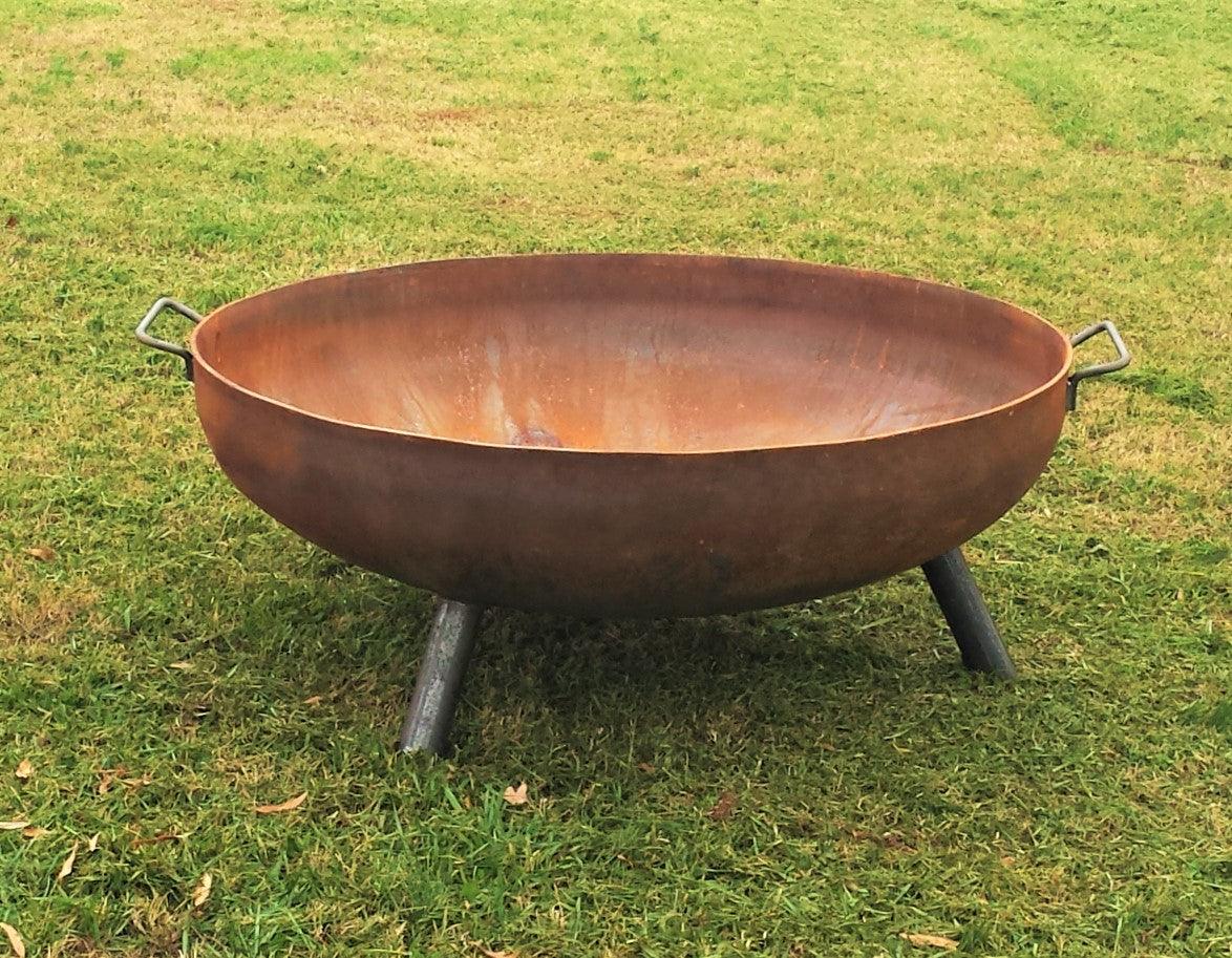 Firepit 48" Large Solid Steel Bowl – Evergreen Patio